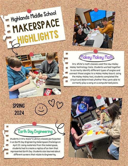Middle School Makerspace Highlights: Spring 2024